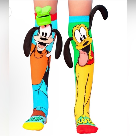 Accessories | Goofy And Pluto Knee High Socks | Poshmark